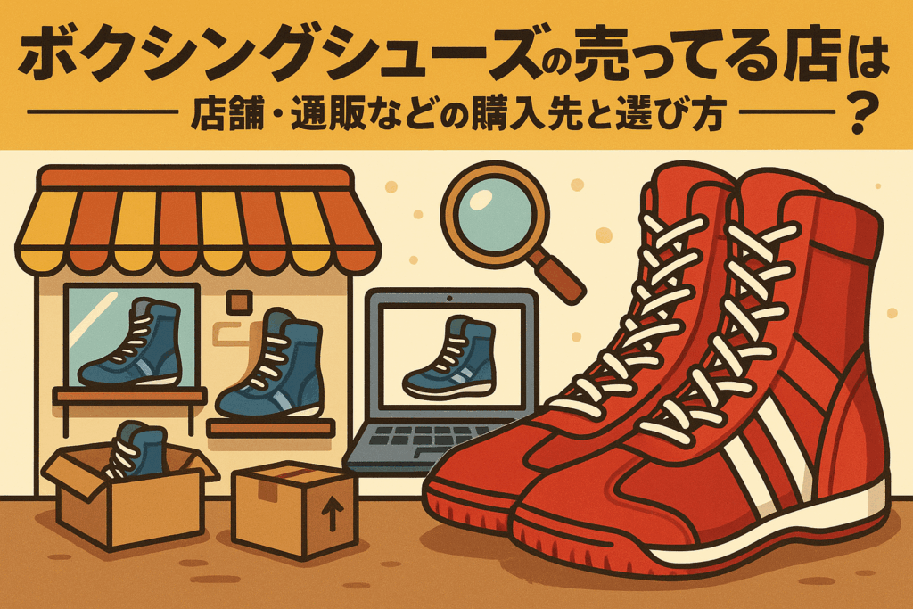 ボクシングシューズの売ってる店はどこ？店舗・通販の購入先と後悔しにくい選び方ガイド | どこで買える？売ってる？